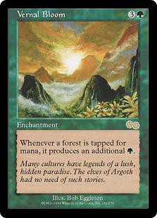 Magic The Gathering Urzas Saga Single Card Rare Vernal Bloom 281 - ToyWiz