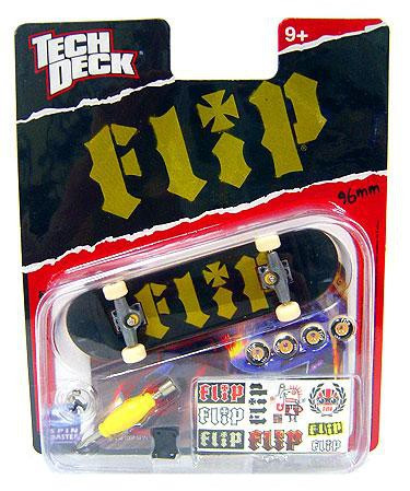 Tech Deck Flip 96mm Mini Skateboard Black Green Spin Master - ToyWiz