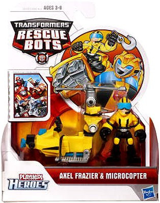 Transformers Playskool Heroes Rescue Bots Axel Frazier Microcopter ...