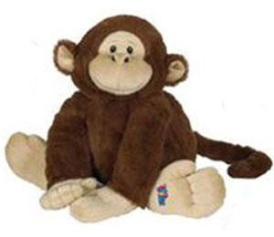 Webkinz Jr. Brown Monkey Plush Ganz - ToyWiz