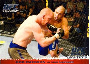 UFC Topps UFC 2009 Round 1 Single Card Rob Emerson 68 - ToyWiz