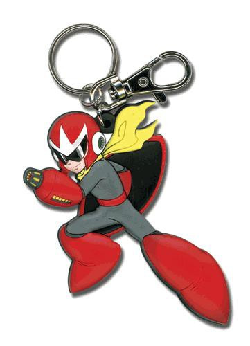 Mega Man 10 Cartoon Style Proto Man Keychain GE Animation - ToyWiz