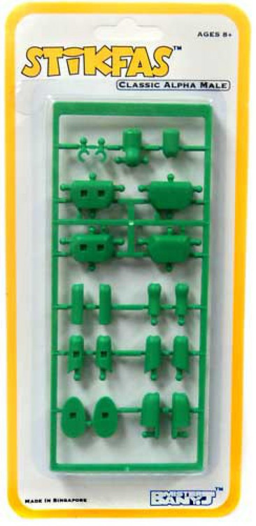 Stikfas Alpha Male Green Action Figure Kit Hasbro Toys - ToyWiz