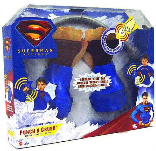 Superman Returns Punch n Crush Gloves Roleplay Toy Mattel Toys - ToyWiz