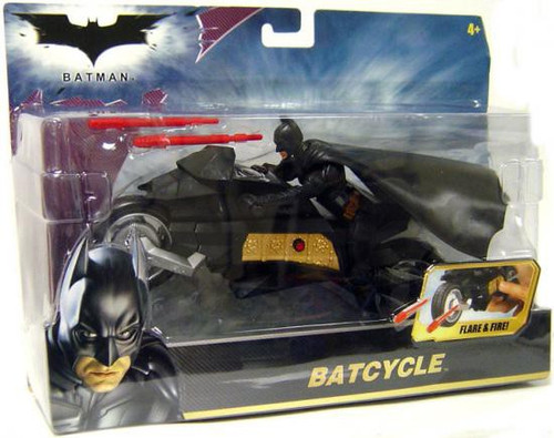 Batman The Dark Knight Batcycle Vehicle Mattel Toys - ToyWiz