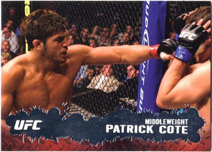 UFC Topps UFC 2009 Round 2 Single Card Fighter Patrick Cote 96 - ToyWiz