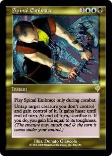Magic The Gathering Invasion Single Card Rare Spinal Embrace 276 - ToyWiz