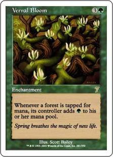 Magic The Gathering 7th Edition Single Card Rare Vernal Bloom 281 - ToyWiz