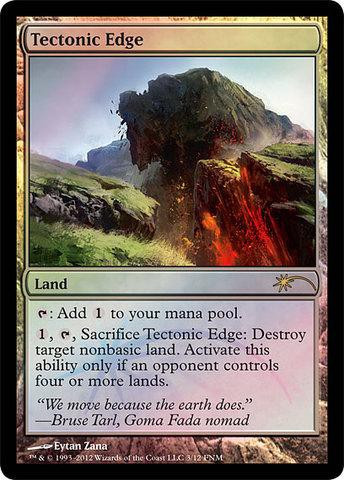 Magic The Gathering 2012 Core Set Single Card Promo Tectonic Edge FNM ...