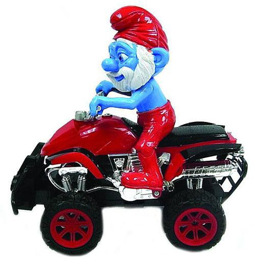 The Smurfs ATV Rider Papa Smurf RC Vehicle - ToyWiz