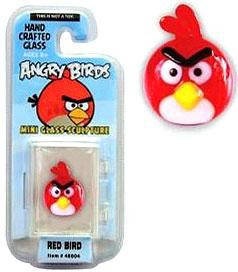 Angry Birds Red Bird 1 Glass Mini Figure Looking Glass - ToyWiz