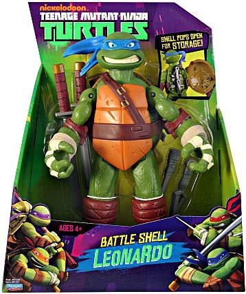 Teenage Mutant Ninja Turtles Nickelodeon 11 Inch Battle Shell Leonardo ...