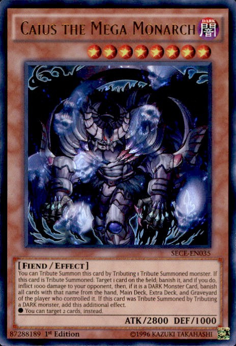 YuGiOh Secrets of Eternity Single Card Ultra Rare Caius the Mega ...
