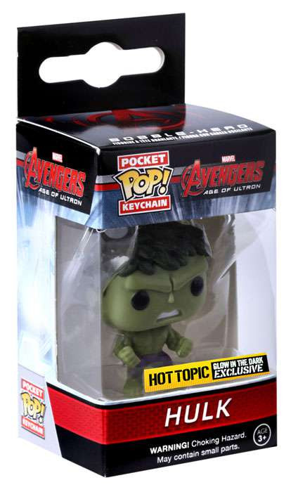 Funko Marvel Avengers Age of Ultron Pocket POP Hulk Exclusive Keychain ...
