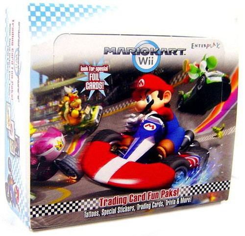 Super Mario Mario Kart Wii Trading Card Box 24 Packs Enterplay Toywiz