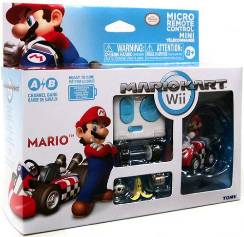 Super Mario Mario Kart Wii Micro Remote Control Tomy Mario RC Vehicle ...