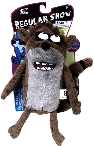 Cartoon Network Regular Show Deluxe Pullstring Rigby 9 Plush Jazwares ...