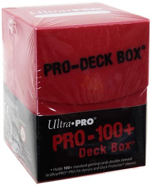Ultra Pro Card Supplies Pro-Deck Red Deck Box 100 Count - ToyWiz