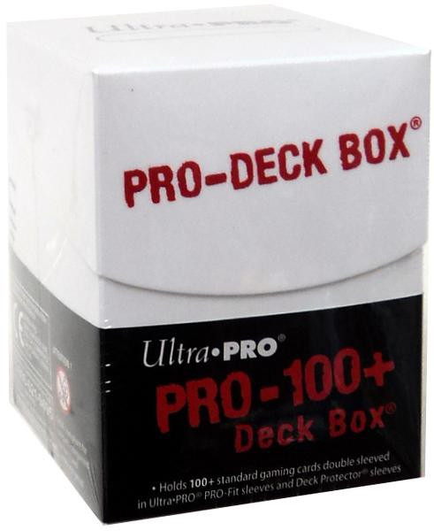 Ultra Pro Card Supplies Pro-Deck White Deck Box 100 Count - ToyWiz