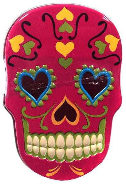 Sugar Skull Candy Tin Pink Boston America - ToyWiz