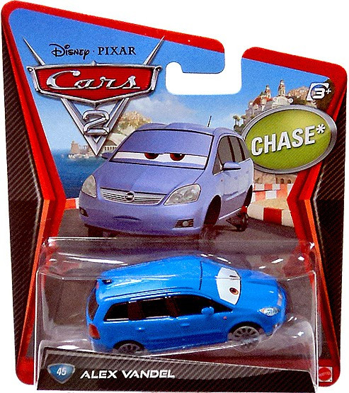 Disney Pixar Cars Cars 2 Main Series Alex Vandel 155 Diecast Car Mattel ...