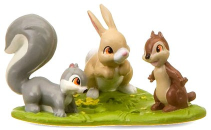 DIsney Snow White Bunny, Squirrel Chipmunk Exclusive 3 PVC Figure Loose ...