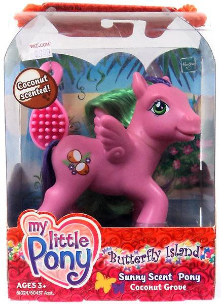 My Little Pony Butterfly Island Sunny Scent Coconut Grove Figure Hasbro ...