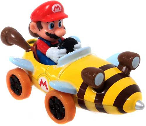 Super Mario Mario Kart Ertl Mario Diecast Vehicle Bee Kart Tomy - ToyWiz