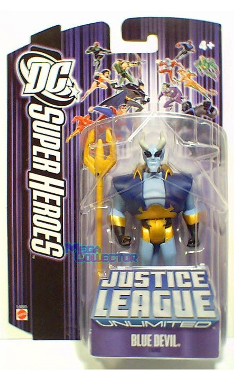 DC Justice League Unlimited Super Heroes Blue Devil 3.75 Action Figure ...