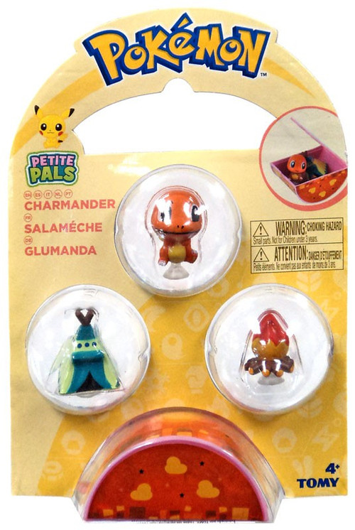 Pokemon Petite Pals Charmander Mini Figure 3-Pack TOMY, Inc. - ToyWiz