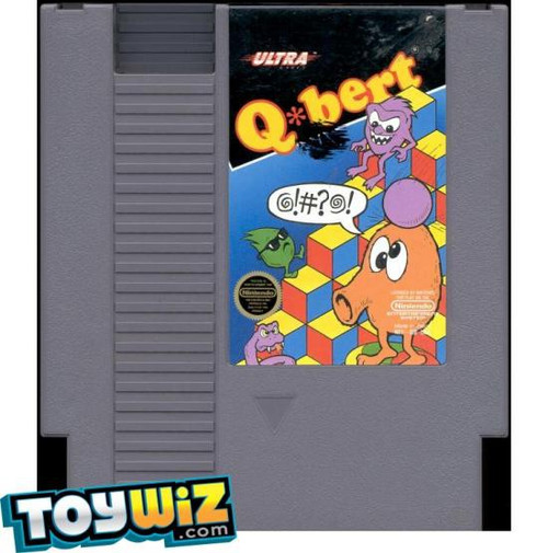 Nintendo NES Qbert Video Game Cartridge Played Condition Ultra Software ...