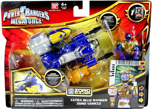 Power Rangers Megaforce Zord Builder Ultra Blue Ranger Zord Vehicle ...