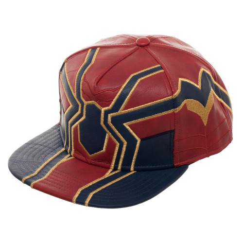 Marvel Avengers Infinity War Iron Spider Suit Up PU Snapback Cap ...