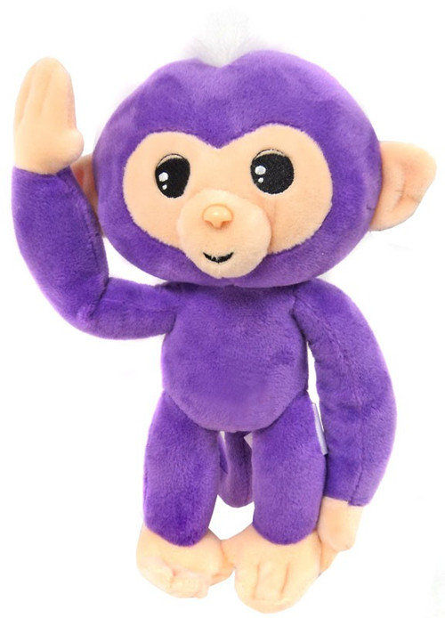 Fingerlings Baby Monkey Purple with White Hair 10 Plush with Sound ...