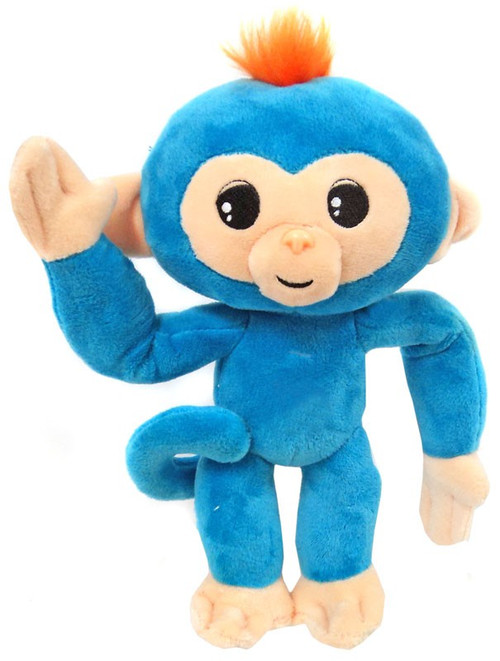 Fingerlings Baby Monkey Blue with Orange Hair 10 Plush with Sound ...