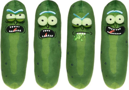 Funko Rick Morty Galactic Pickle Rick Set of 4 Plush 4 Expressions - ToyWiz