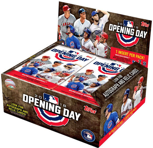 MLB Topps 2018 Opening Day Baseball Trading Card HOBBY Box 36 Packs ...