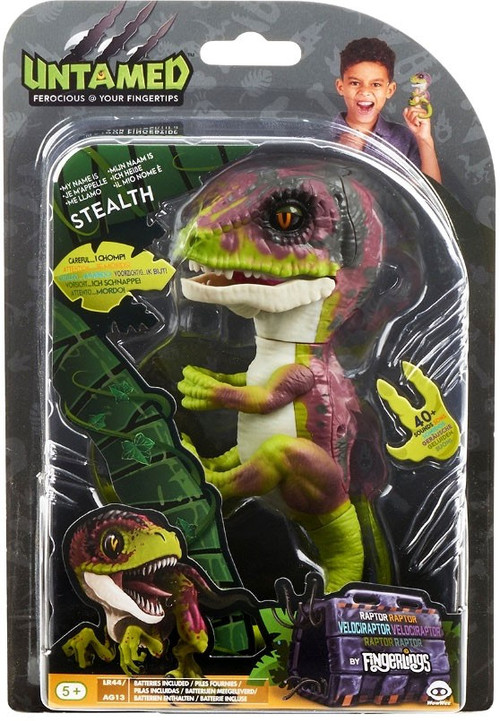 Fingerlings Untamed Dinosaur Stealth the Velociraptor Figure Lime Green ...