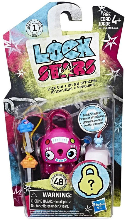 Lock Stars Series 1 Pink Robot Figure Hasbro Toys - ToyWiz
