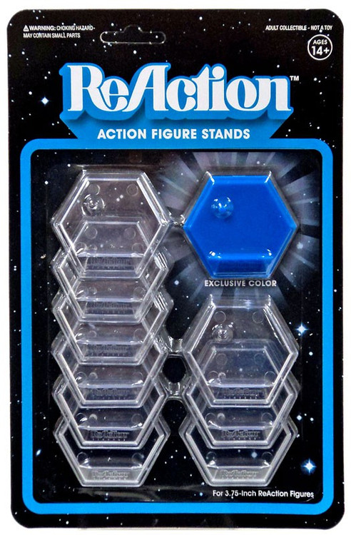 ReAction Harvest Action Figure Stand 10-Pack Blue Super7 - ToyWiz