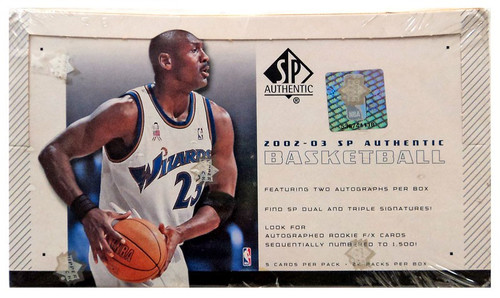 NBA Panini 2002-03 SP Authentic Basketball Trading Card HOBBY Box - ToyWiz
