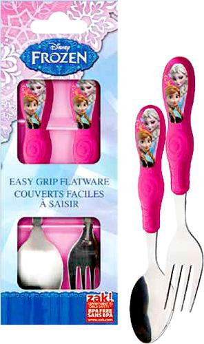 Disney Frozen Anna Elsa Easy Grip Flatware Set Loose Zak - ToyWiz