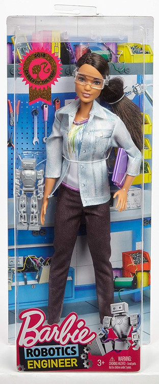 Barbie Robotics Engineer Barbie Doll Brunette Hair Mattel - ToyWiz