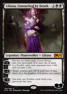 Magic The Gathering 2019 Core Set Single Card Mythic Rare Liliana ...