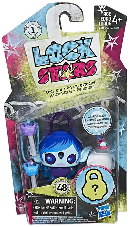 Lock Stars Series 1 Blue Alien Girl Figure Hasbro Toys - ToyWiz