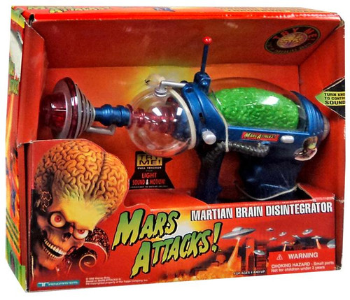 Mars Attacks Martian Brain Disintegrator Roleplay Toy Blue Trendmasters ...