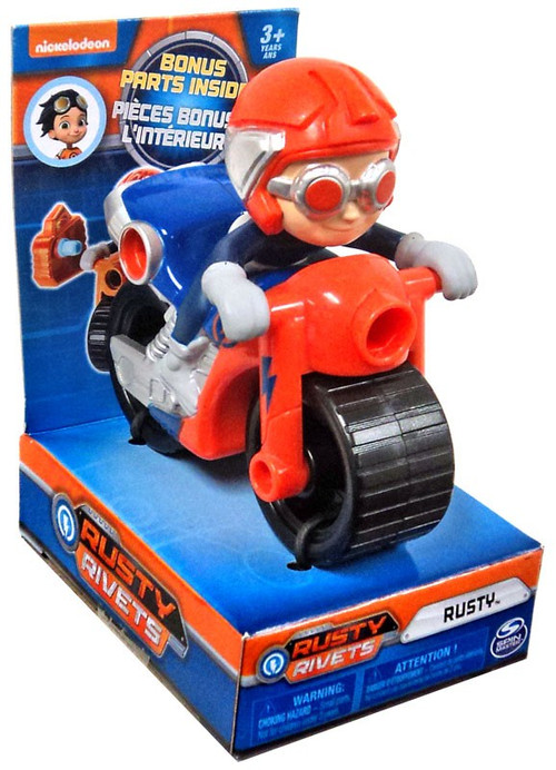 Nickelodeon Rusty Rivets Racers Rusty Motorcycle Figure Bonus Parts ...
