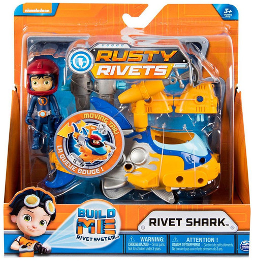 Nickelodeon Rusty Rivets Build Me Rivet System Rivet Shark Figure Set ...