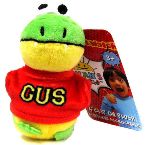 Ryans World Gus the Gummy Gator 4 Clip On Plush Pocket Watch - ToyWiz