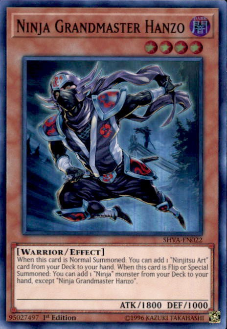 YuGiOh Shadows over Valhalla Single Card Super Rare Ninja Grandmaster ...
